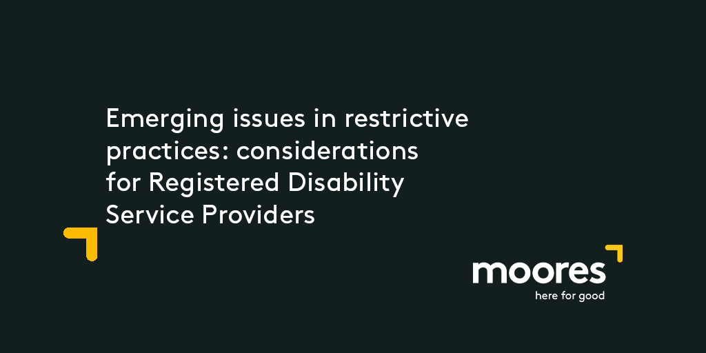 Emerging issues in restrictive practices: considerations for Registered ...